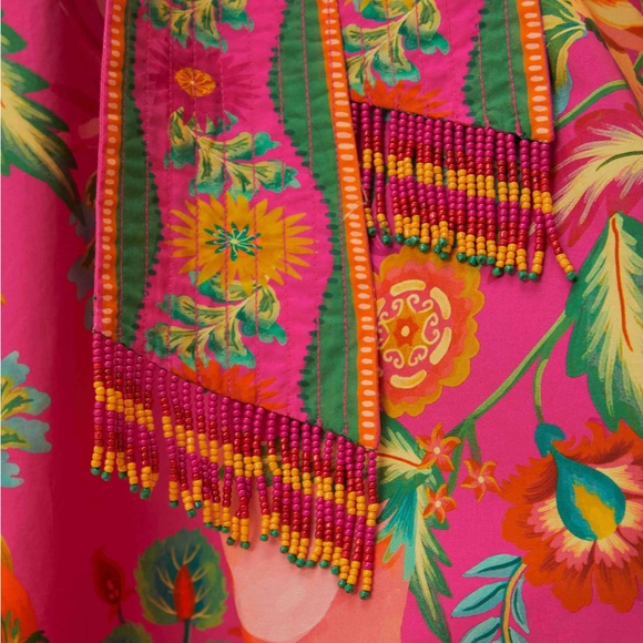 FARM Rio | Dresses | Nwt Farm Rio Pink Midi Dress | Poshmark